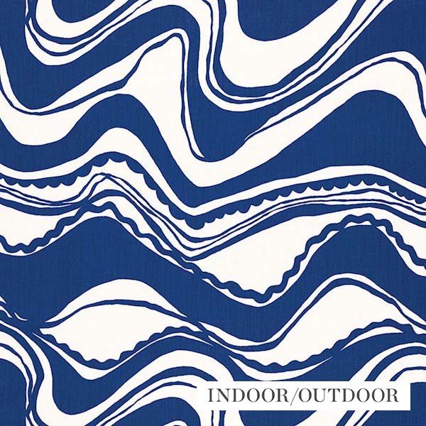 Carmel Coastline Print - Surf Fabrics | Schumacher