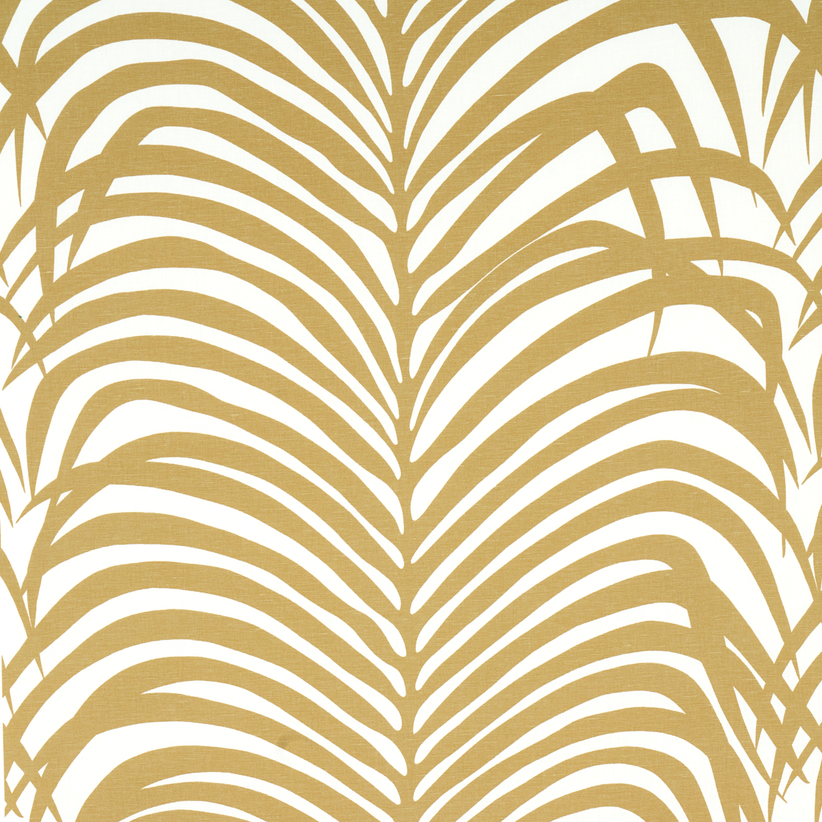 Zebra Palm - Khaki Fabrics | Schumacher