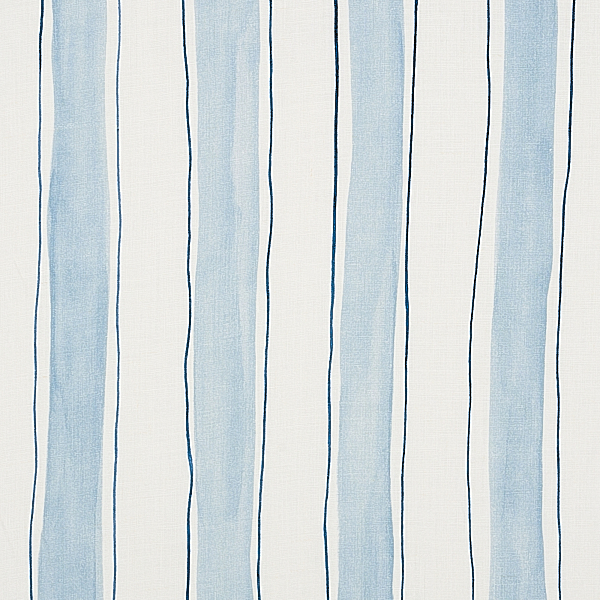 Tracing Stripes - Sky Fabrics | Schumacher