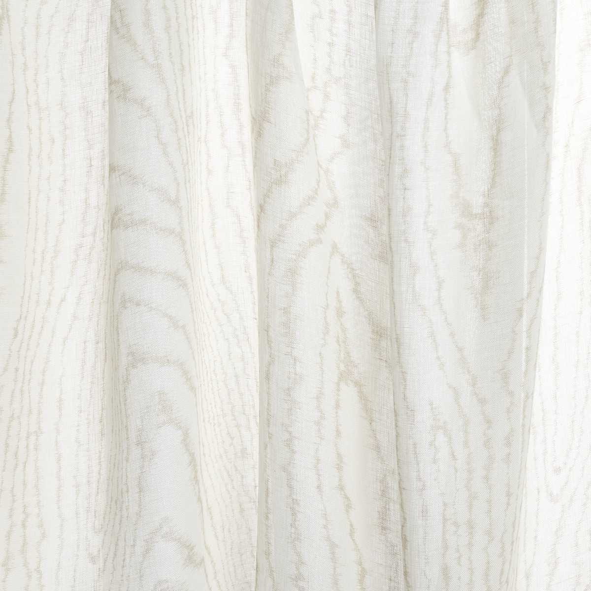 Faux Bois Sheer - Sand Fabrics | Schumacher