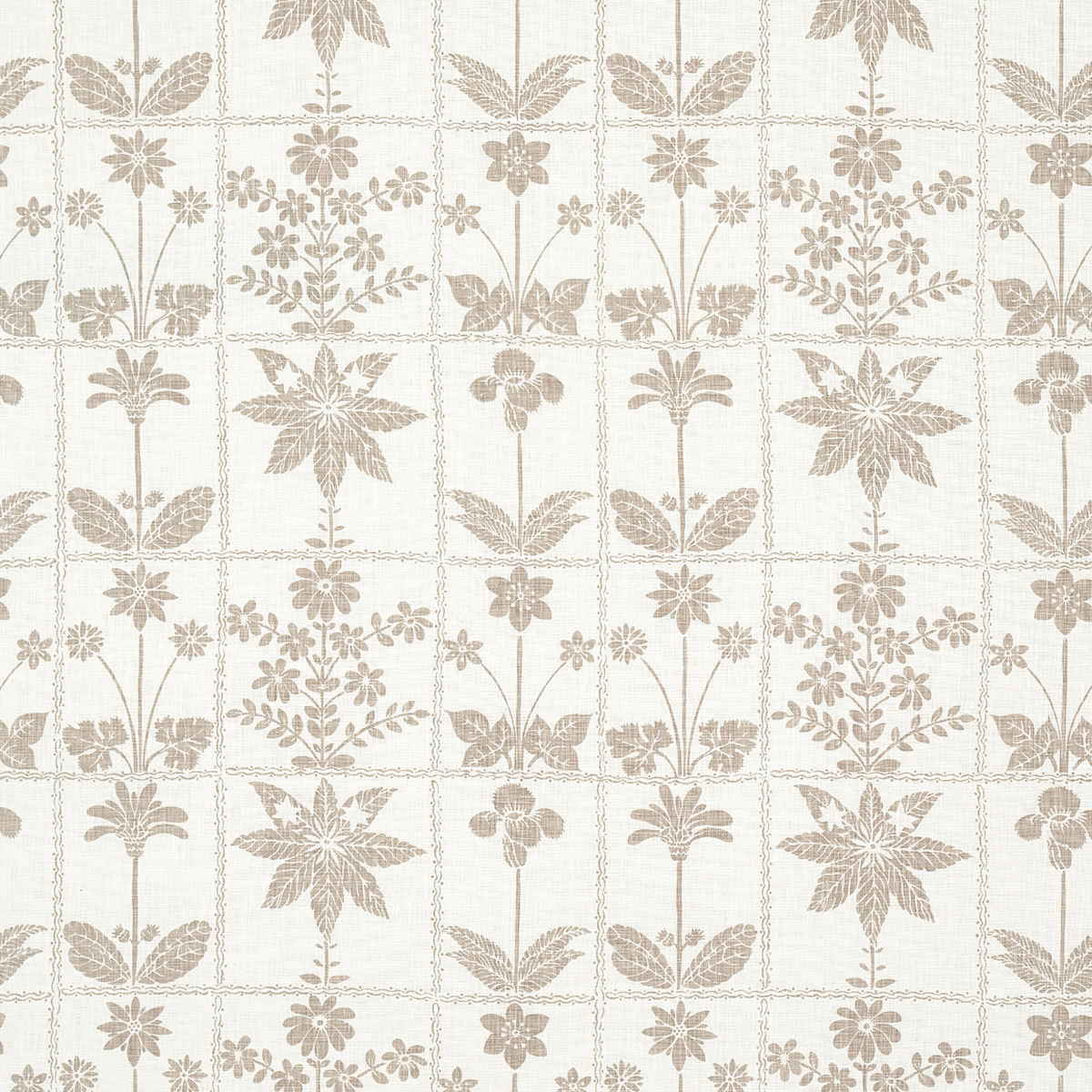 Georgia Wildflowers - Neutral Fabrics | Schumacher