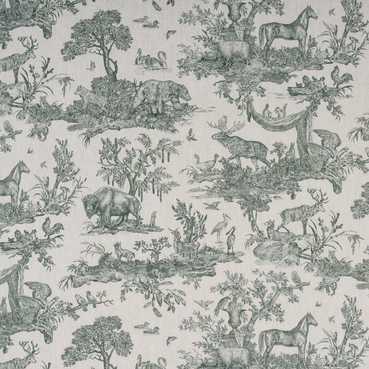 Western Toile - Forest Fabrics | Schumacher