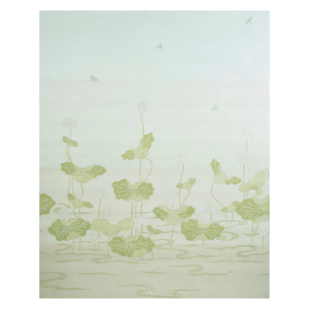 Kireina Lotus Panel Set - White Ivory Wallpapers | Schumacher