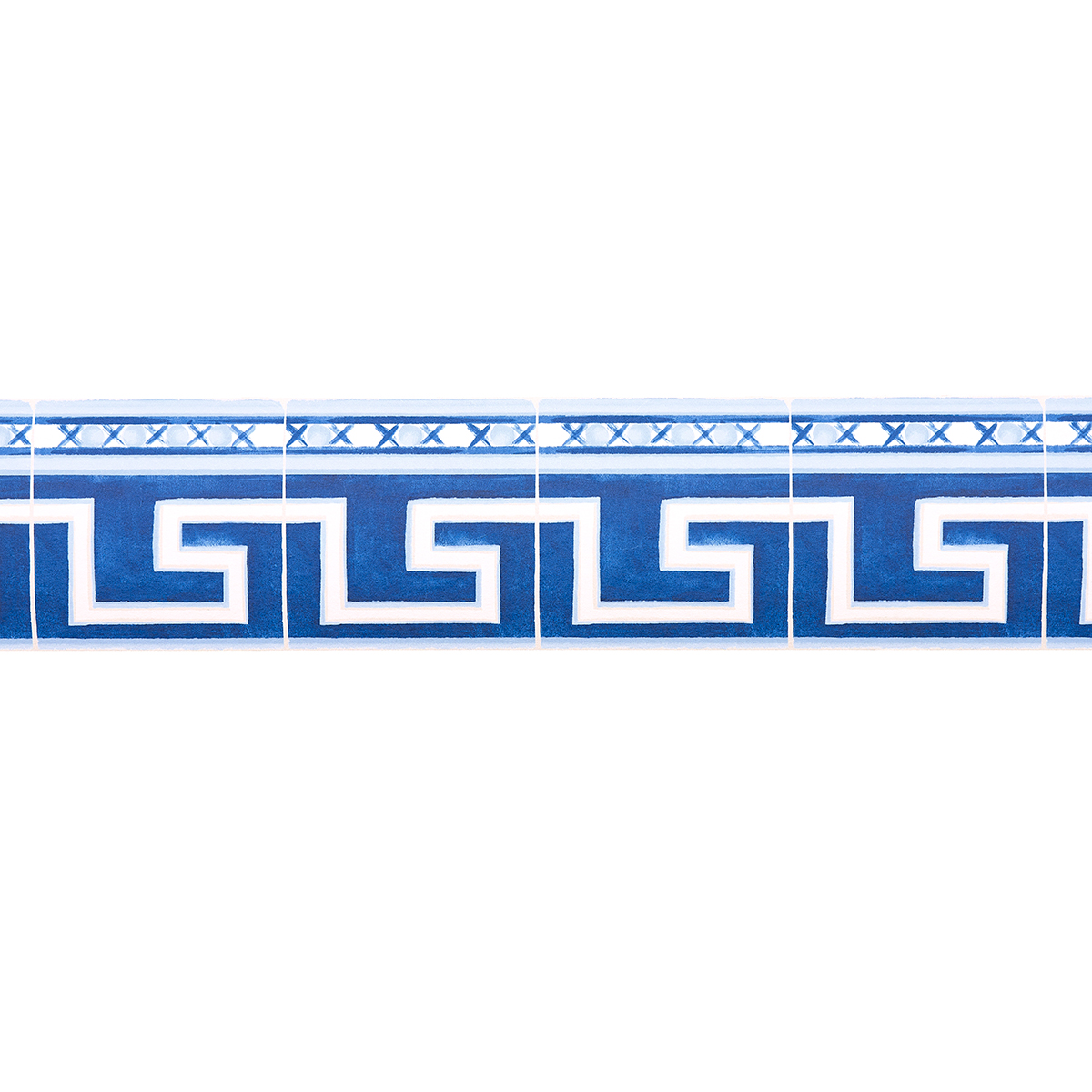 Azulejos Border - Azure Wallpapers | Schumacher