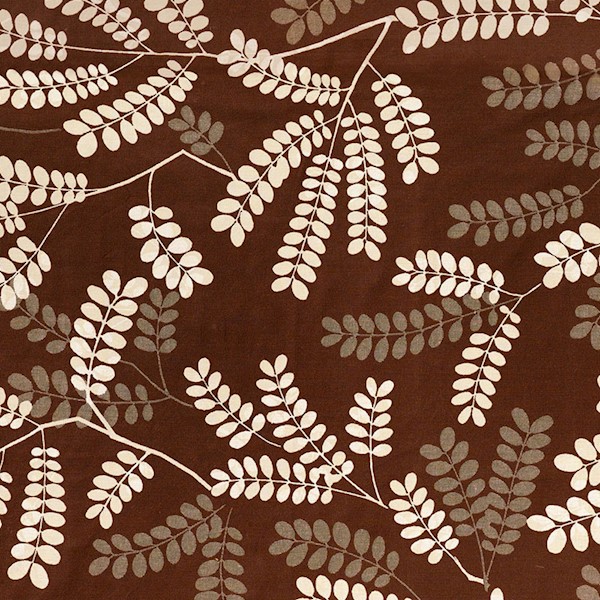 Locust Leaves - Bark Fabrics | Schumacher