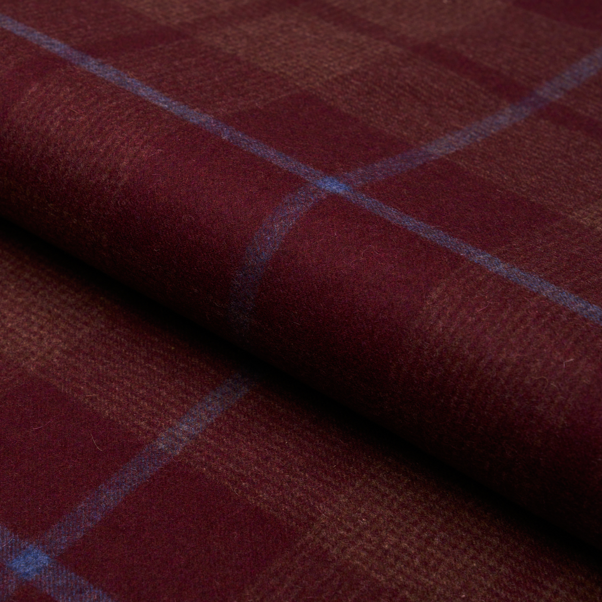 Montana Wool Plaid - Burgundy Fabrics | Schumacher