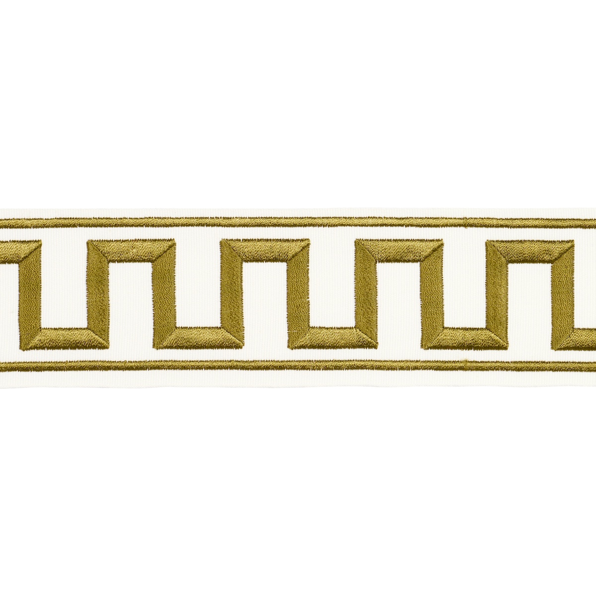 Greek Key Embroidered Tape - Gold Trims | Schumacher