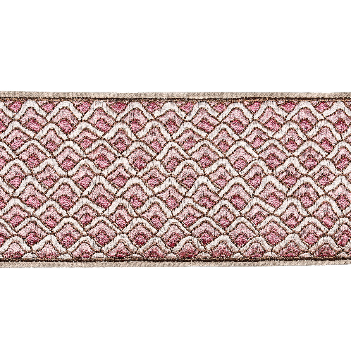 Sunrise Embroidery Tape - Pink Trims | Schumacher