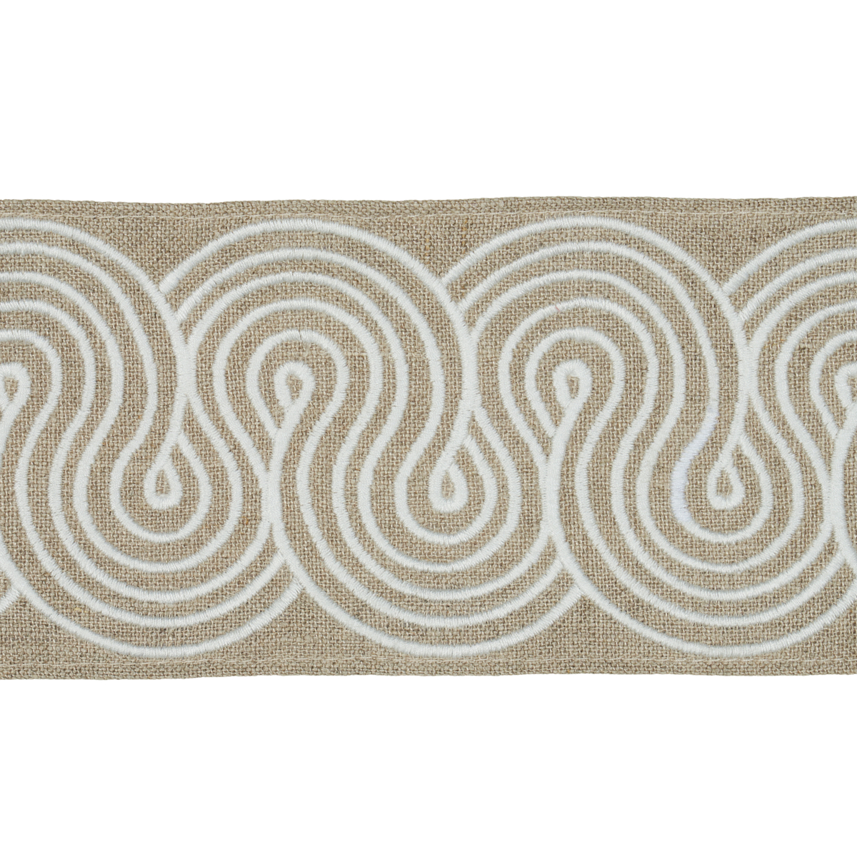 Giraldi Embroidered Trim - Linen Trims | Schumacher