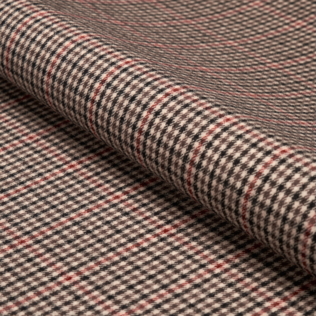 Aldridge Wool Houndstooth - Brown Fabrics | Schumacher
