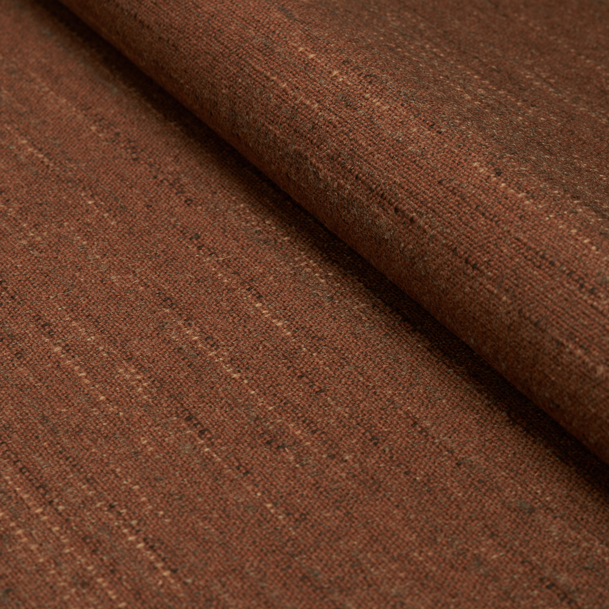 Atlas Wool Texture - Dark Copper Fabrics | Schumacher