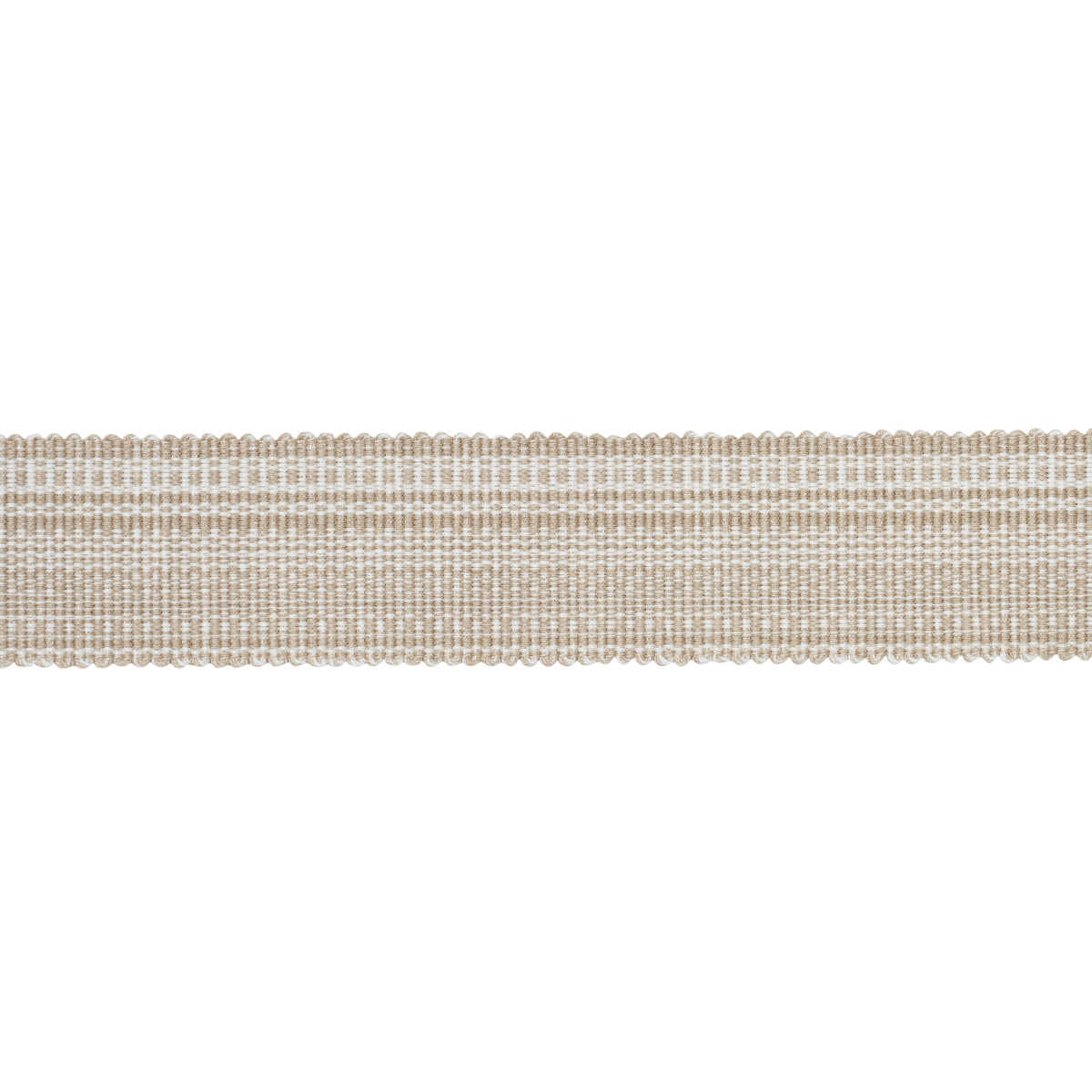 Cotton Strié Tape Medium - Sand Trims | Schumacher