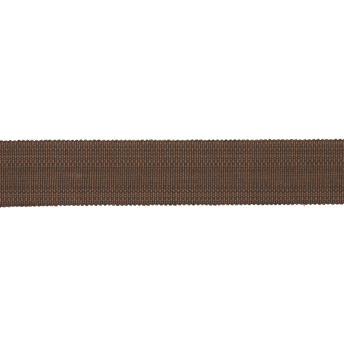 Cotton Strié Tape Wide - Chestnut Trims | Schumacher