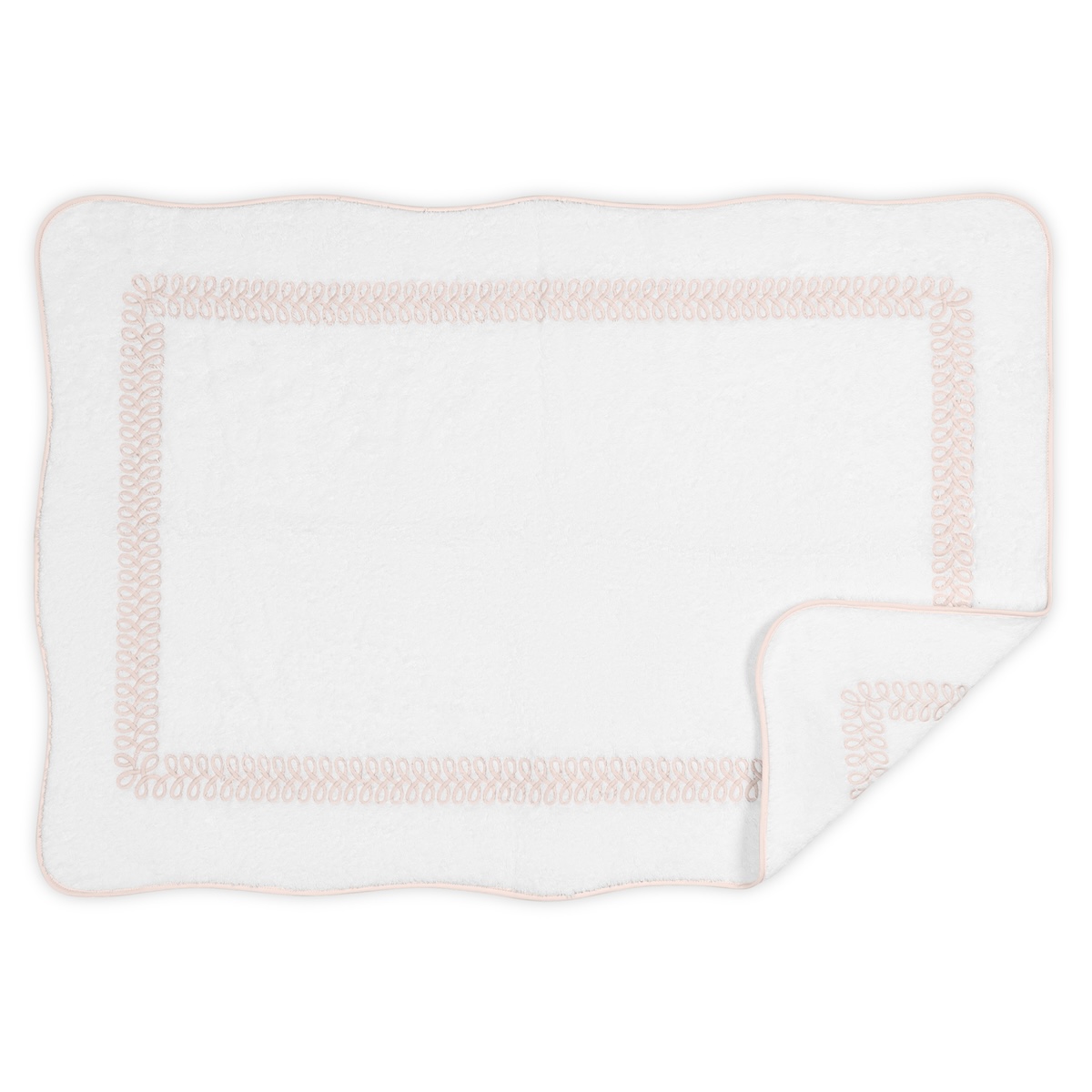 Astor Braid Tub Mat - Blush Bed & Bath | Schumacher