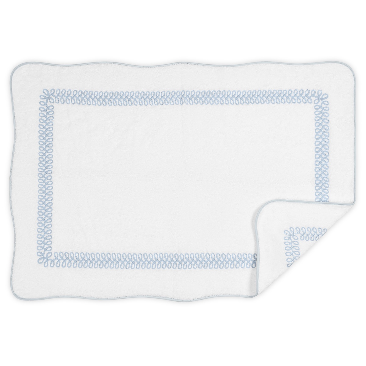 Astor Braid Tub Mat - Light Blue Bed & Bath | Schumacher
