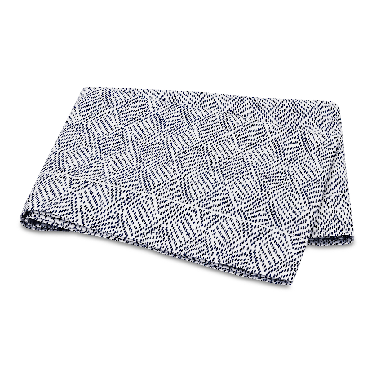 Duma Diamond Flat Sheet - Navy Bed & Bath | Schumacher