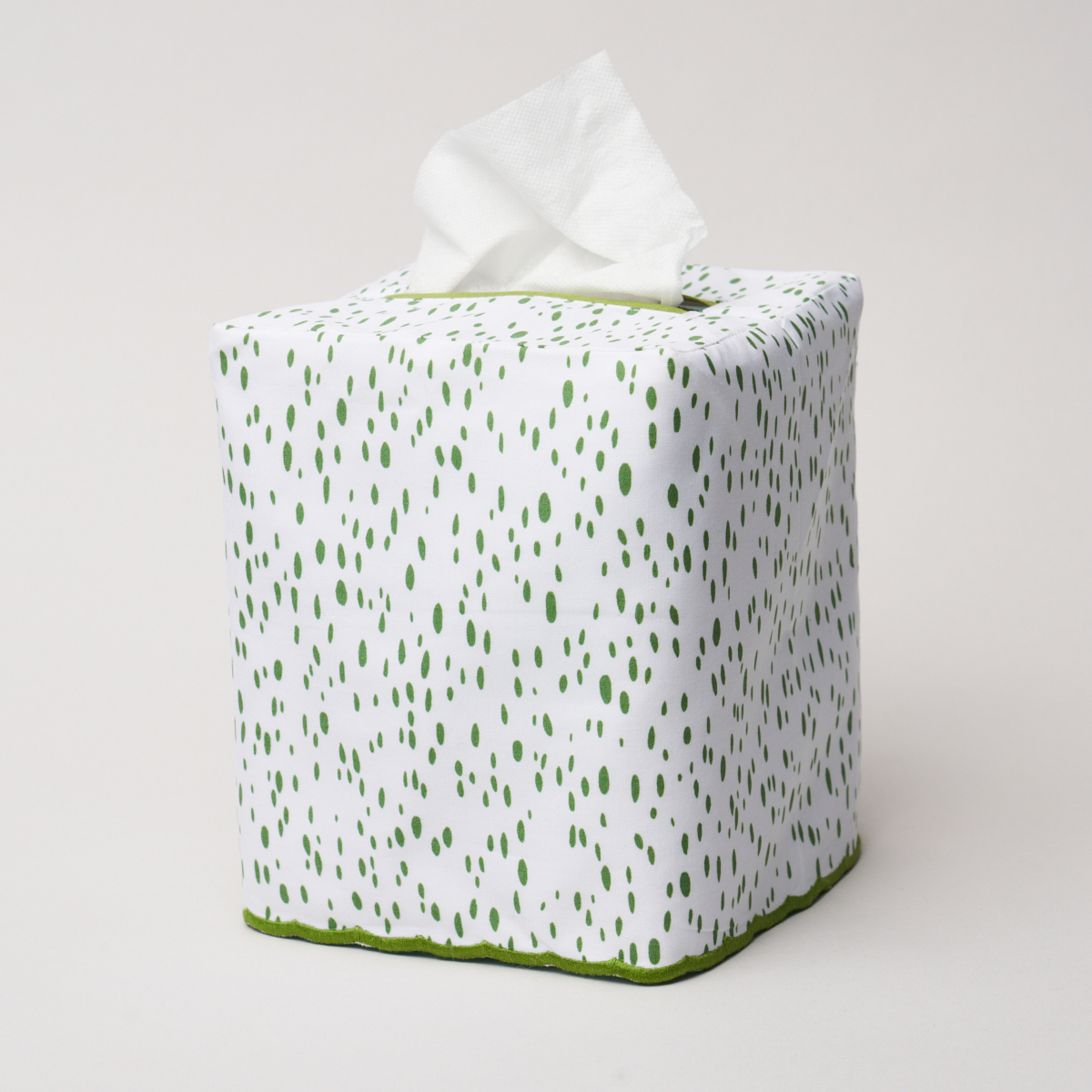 Celine Tissue Box Cover - Grass Bed & Bath | Schumacher