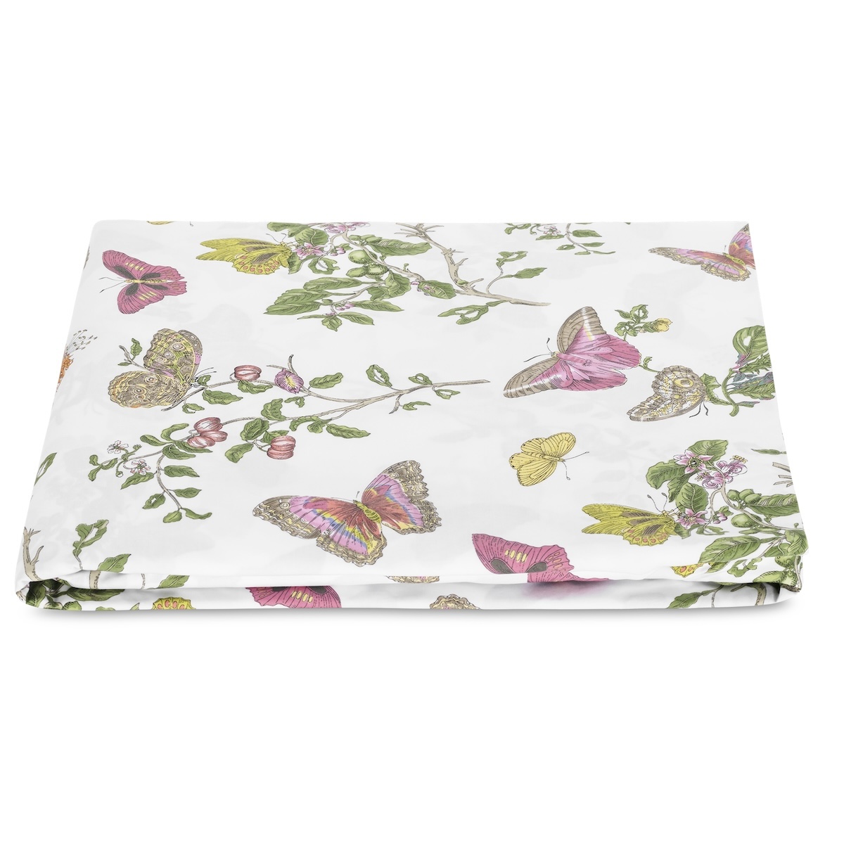 Baudin Butterfly Fitted Sheet - Pink Bed & Bath | Schumacher
