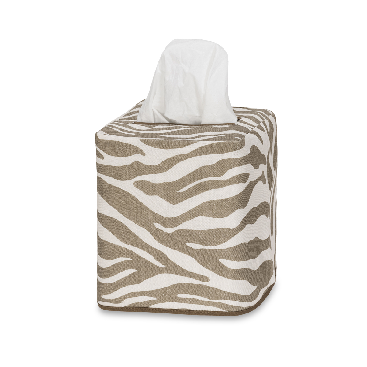 Regine Tissue Box Cover - Coconut Bed & Bath | Schumacher