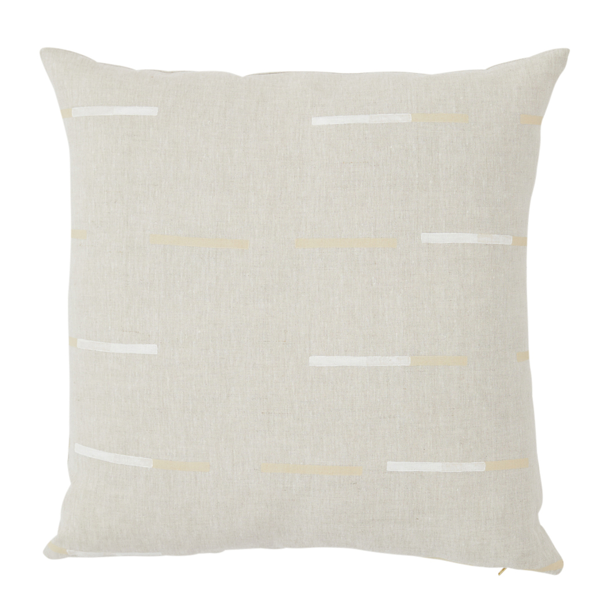 Overlapping Dashes Pillow - Buff Pillows & Accessories | Schumacher