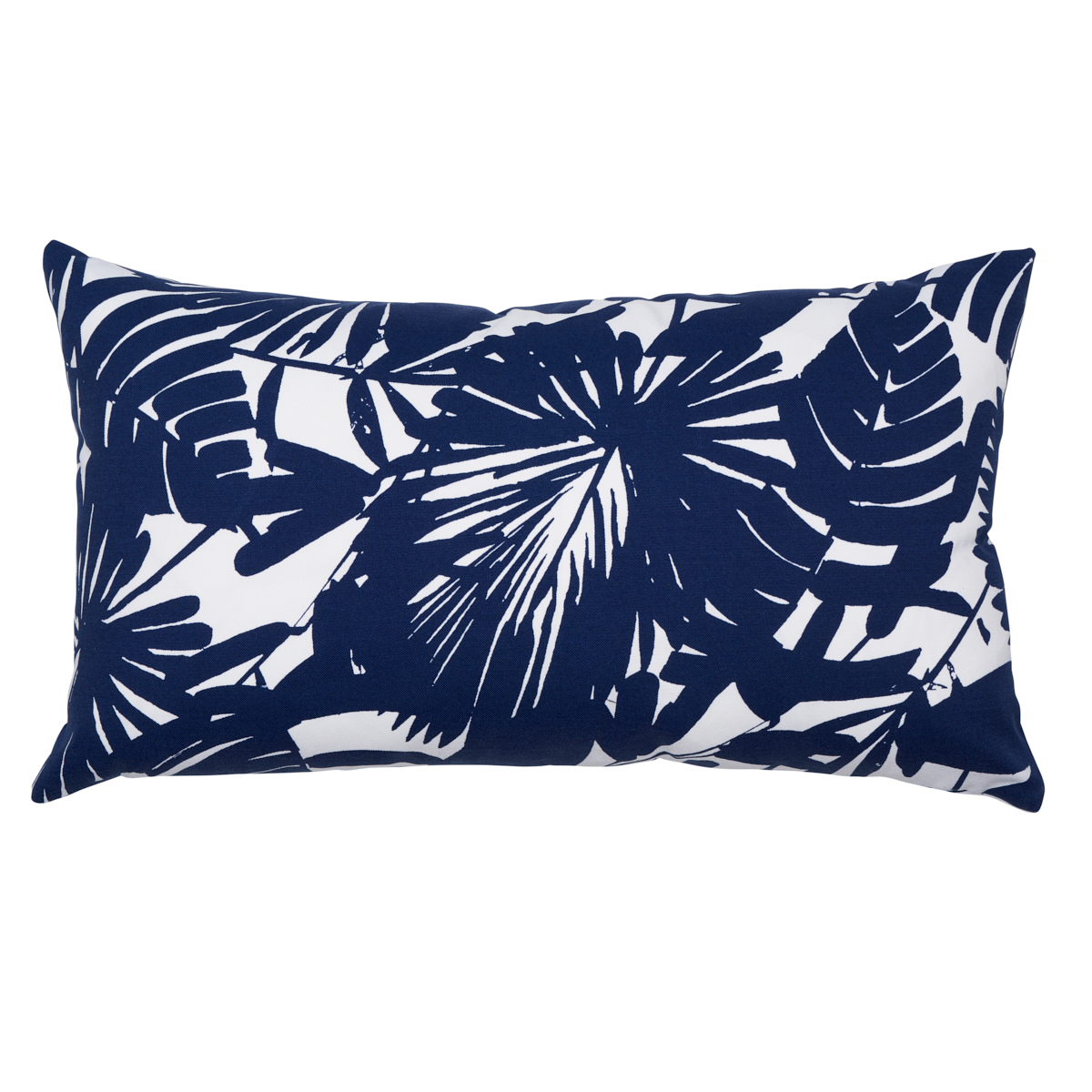 Palisades Palm Print I/O Pillow - Indigo Pillows & Accessories | Schumacher