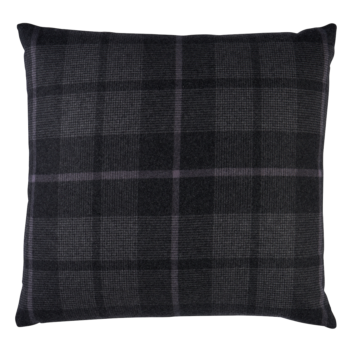 Montana Wool Plaid Pillow - Oxford Grey Pillows & Accessories | Schumacher
